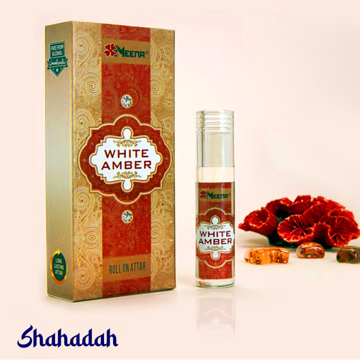 White Amber-Made In India-Premium Quality meena Roll On Attar-8ML ...
