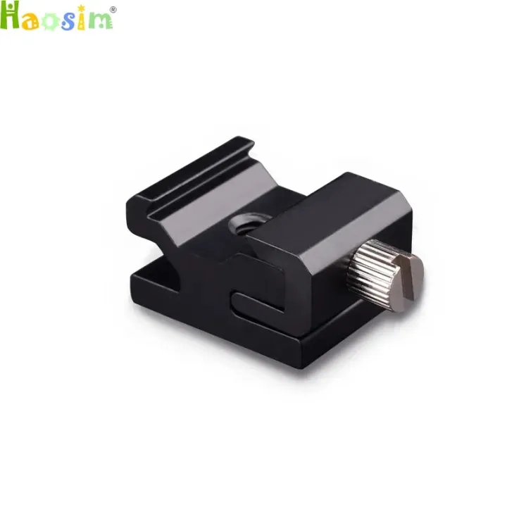 【Lejia】Metal Cold Shoe Hot Bracket Mount With 1/4 Tripod To Light Stand ...