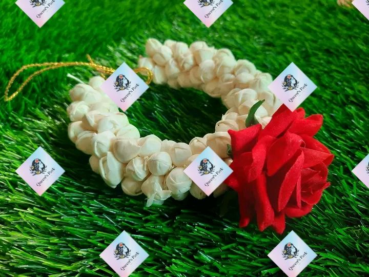 Jasmine flower gajra with red rose flower beli fuler gajra khopa 10 ...