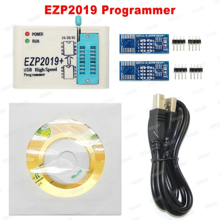 Newest Version EZP2019+ High-speed USB SPI Programmer Support24 25 93 ...