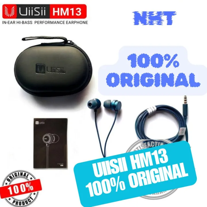 UiiSii HM13 In-Ear Earphones - Dynamic Sound with Microphone and Pouch ...