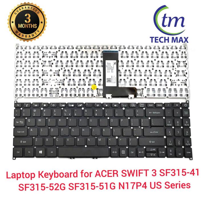 Laptop Keyboard For Acer Swift 3 SF315-51 N17P4 laptop US keyboard ...