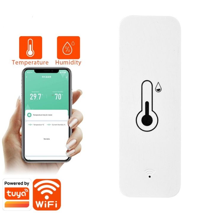 Poruis Smart Temperature and Humidity Sensing Sensor WiFi Wireless ...