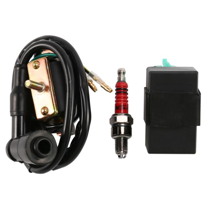 12V Ignition Coil + 5 Pin CDI + Plug Chinese ATV Quad 50 70 90 110 Cc ...