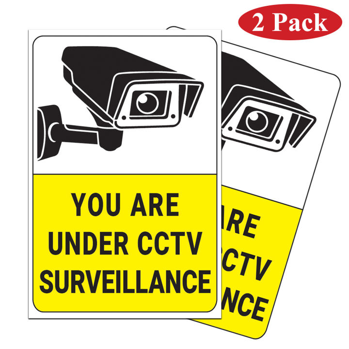 VICINITY Vinyl sticker Sign Board CCTV Camera Surveillance Sign Board ...