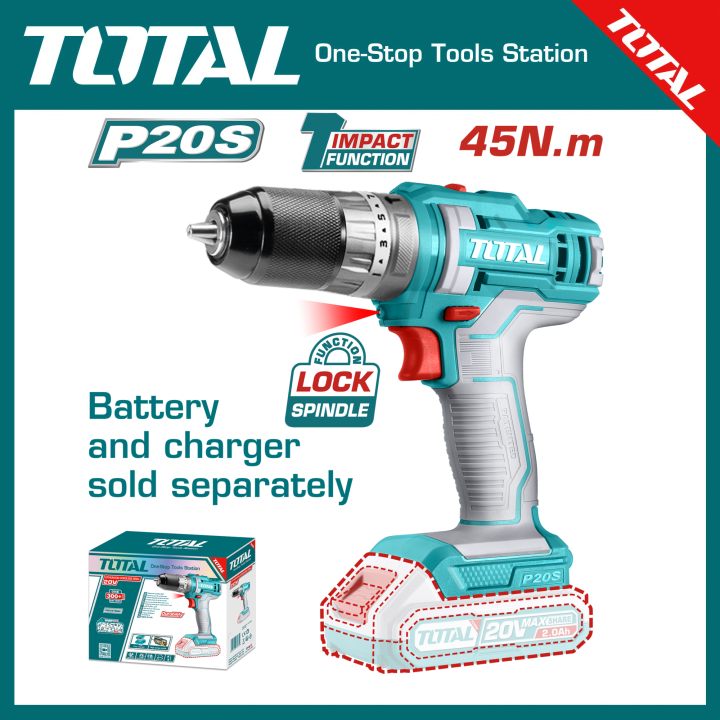 TOTAL TIDLI201455 Lithium-Ion impact drill (No Battery & Charger ...
