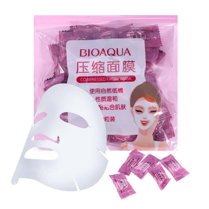BioAqua Cady Compressed Facial Mask-50 PCS | Daraz.com.bd