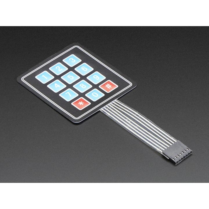 4×3 Keypad Keyboard 3×4 Membrane Switches Matrix Keypad 12 Key Thin ...