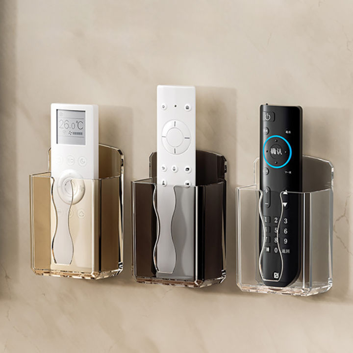 Air Conditioner Remote Holder Universal White Wall Mounted Box Storage ...