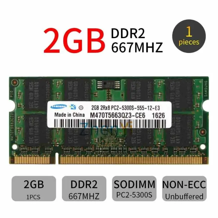 Korean Laptop Ram DDR2 2GB 800Mhz With 1 Year Warranty | Daraz.com.bd