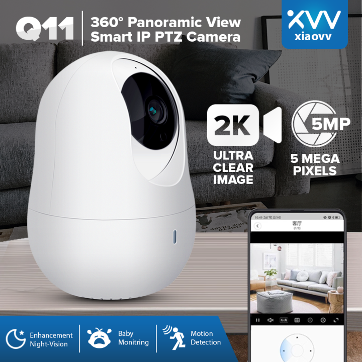 V380 Pro Q11 CCTV Camera Baby Monitoring Smart Tracking 5 MP Night ...