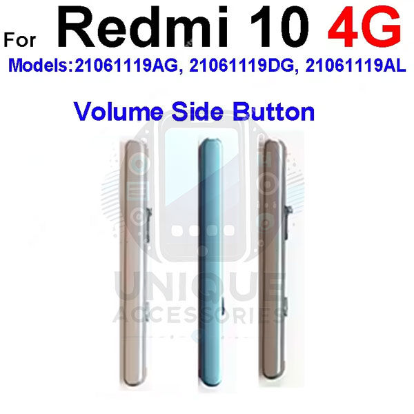 Volume Button Out Side Key For Xiaomi Redmi 10 21061119AG 21061119DG ...