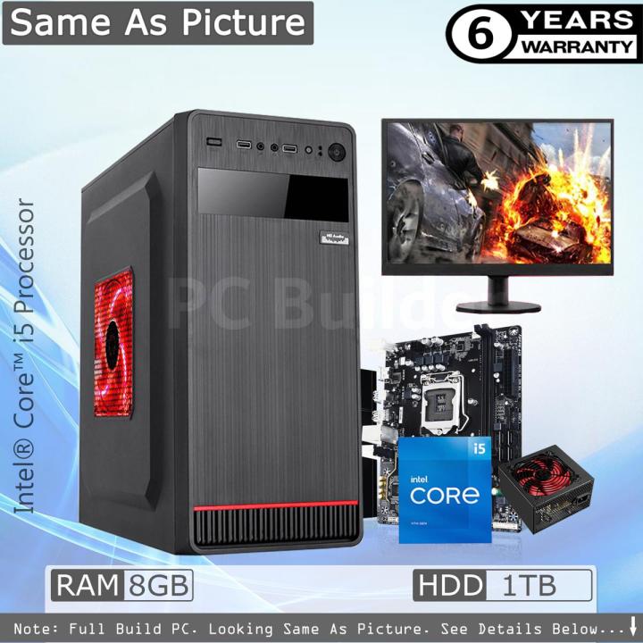 core i5 RAM 8GB HDD 1000GB Graphics 2GB Built in and Monitor 17 "PC ...