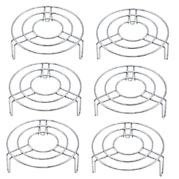 Strong Stainless Steel (6 Pieces) Kitchen Cooking Pot Steaming Tray ...