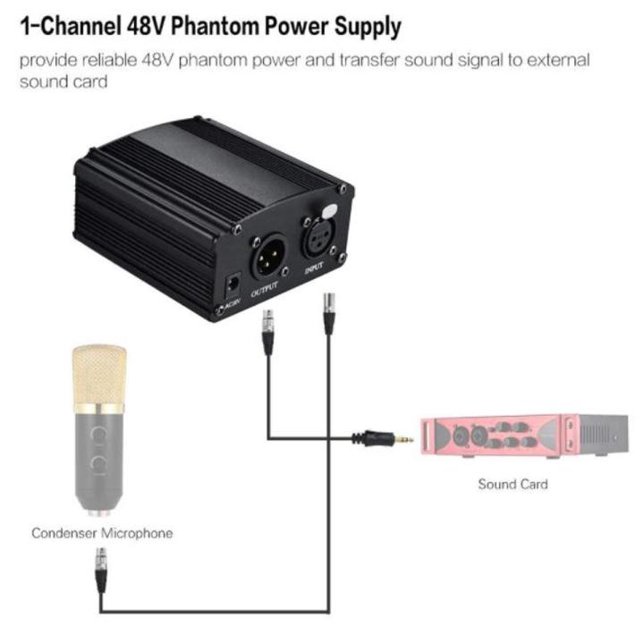 Phantom Power Supply Adapter for Any Condenser Microphone | Daraz.com.bd