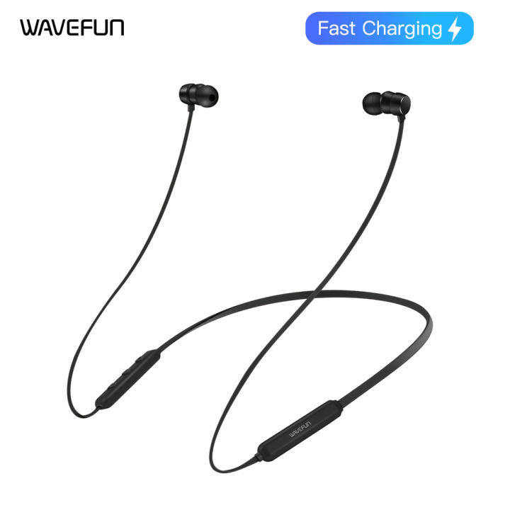 Wavefun Flex Pro 2024 Quick Charging Neckband Bluetooth Headphones V5.3 ...