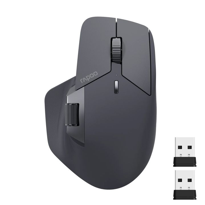 Rapoo MT760 Rechargeable Multi-mode Wireless Mouse Ergonomic 4000 DPI ...