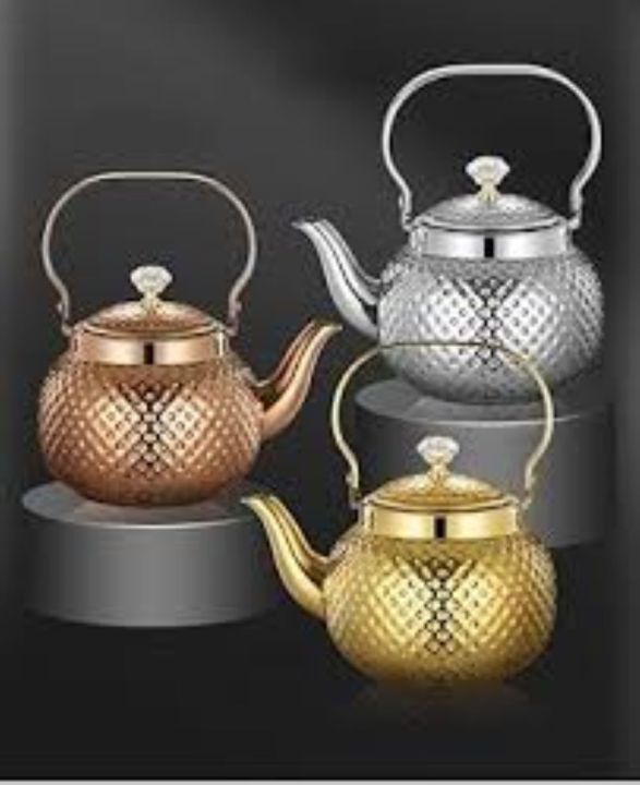 Stainless Steel Teapot with Infuser Stovetop Tea Kettle for Hotel ...