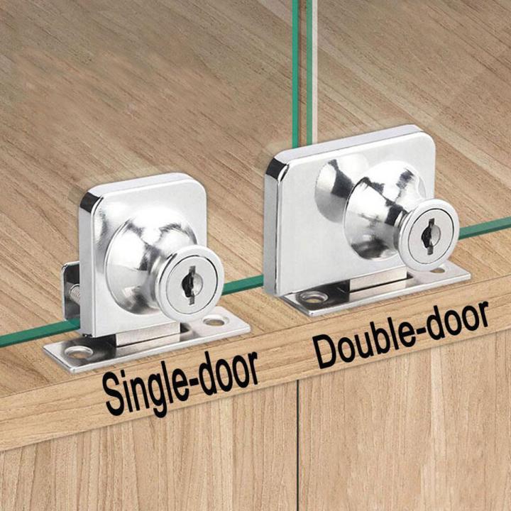 2 pcs /Glass Door single Sliding Lock 1 pcs double 1 pcs/ Cabinet Cam ...