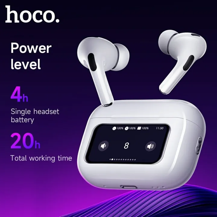 Hoco EW72 ANC TWS Earbuds with HD Display TWS Earbuds HD Display ANC ...