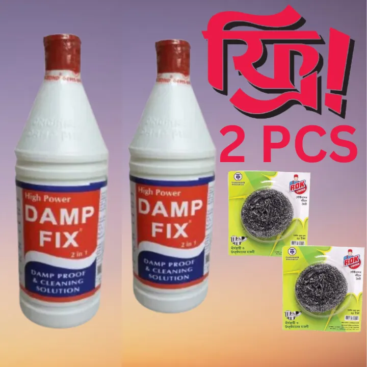 Damp Fix 2-in-1 High Power Damp Proof Cleaning Solution for Walls – 1L ...