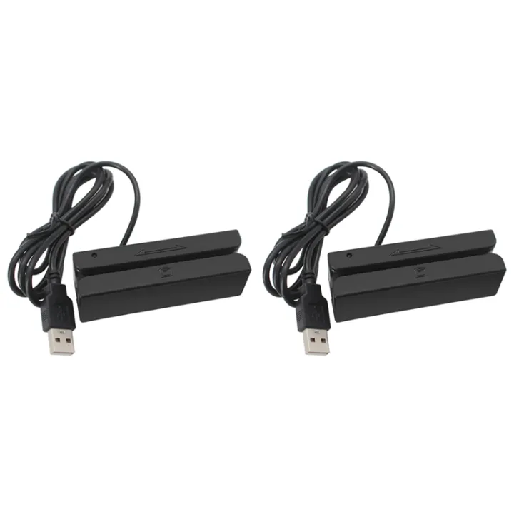 JOUYI 2X MSR90 USB Magnetic Strip Card Reading Machine Card Reader ...