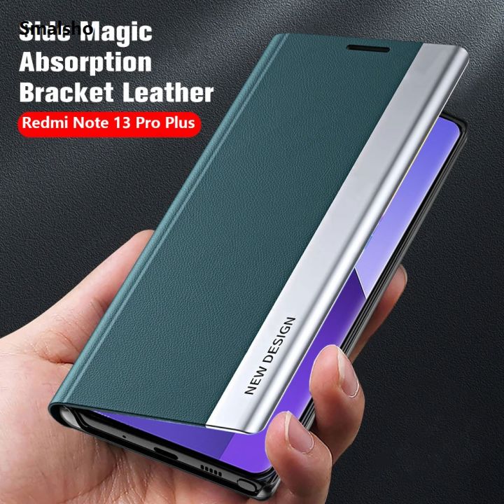 Leather Flip Case For Xiaomi Redmi Note 13 12 11 Pro Plus 5G Shockproof ...