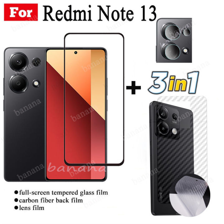3 IN 1 Redmi Note 13 Pro Tempered Glass Full Cover Film for Redmi Note ...