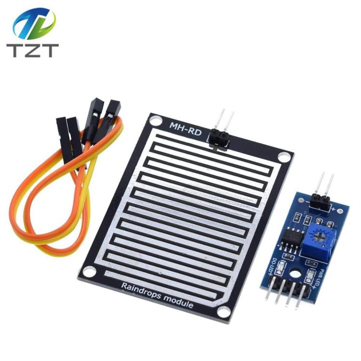 【happy One】dc 33v 5v Snowraindrops Detection Sensor Module Rain Weather Module Humidity For 7644