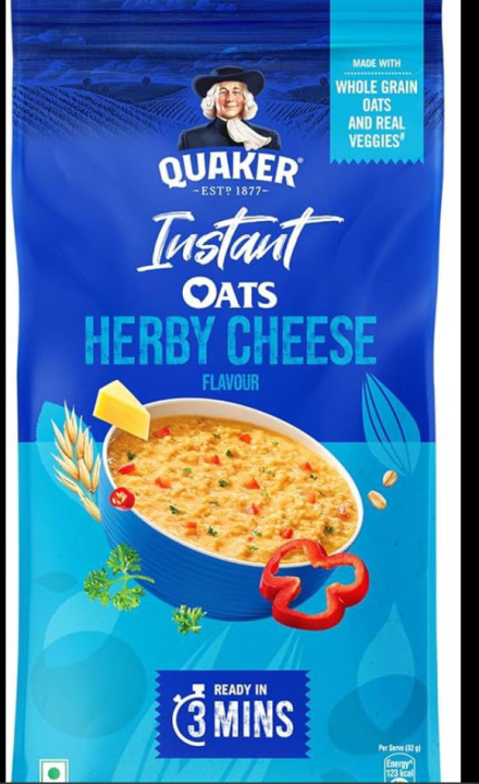 Quaker Instant Oats Herby Cheese Flavour | Delicious Snack | Daraz.com.bd