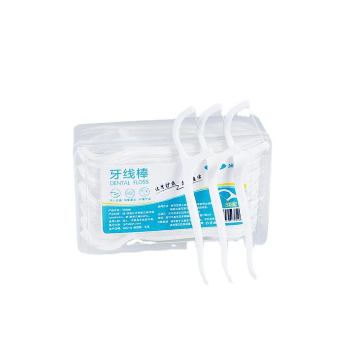 Dental floss sticks 30 pcs box polymer floss stick | Daraz.com.bd