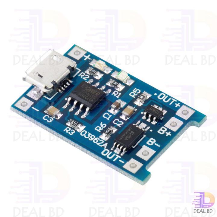 TP4056 4056 5V 1A Micro USB With Current Protection Charger Circuit ...