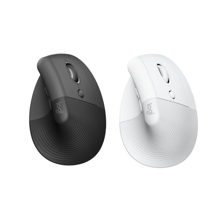 Logitech Lift Vertical Ergonomic Mouse, Wireless, Bluetooth or Logi ...