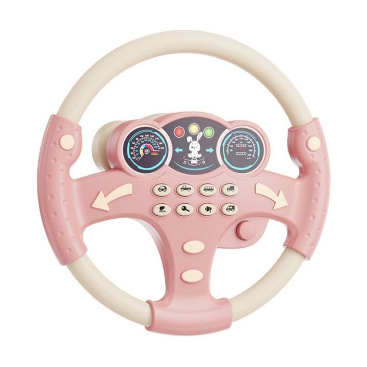 Copilots Stroller Simulation Steering Wheel Toys Creative Electric ...