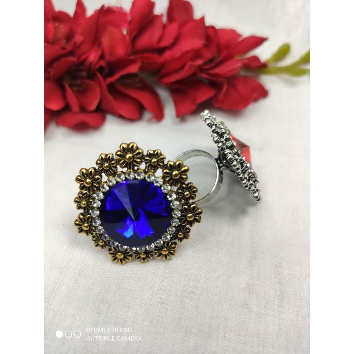 Round Stone Finger Ring for Women | Daraz.com.bd