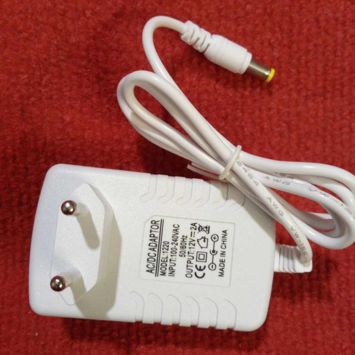 12V 2A WHITE AC 220V To DC 12V 2A Power Supply Adapters Chargers 12V ...