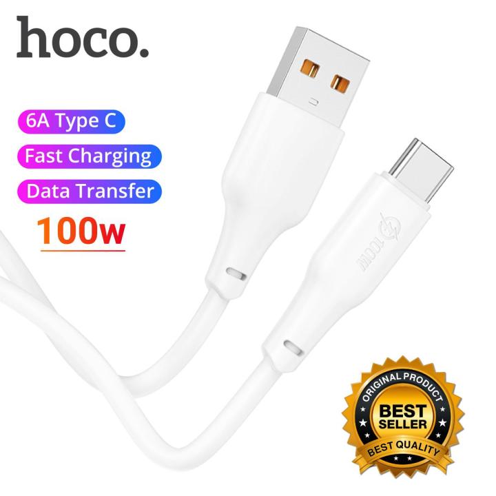 Hoco X93 100W 6A Type C Fast Charging Cable Type C USB Data Cable 1M ...
