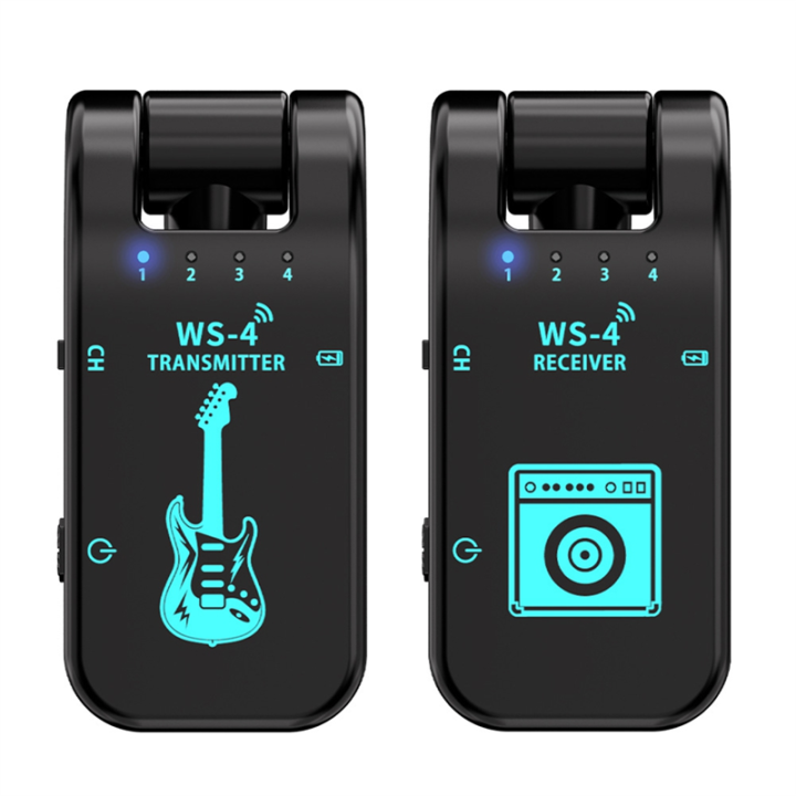 2.4G WS-4 Wireless Guitar System Guitar Transmitter Receiver | Daraz.com.bd