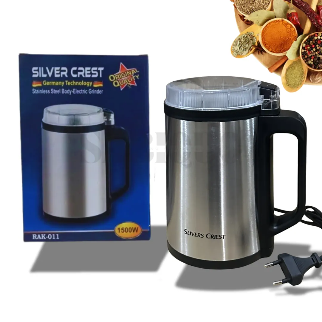 Silver Crest Stainless Steel Electric Mini Grinder 1500W | Premium ...