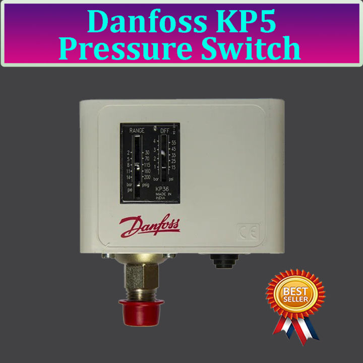 Danfoss Auto Air Pressure Switch for Water Pump Control, Steam Boilers ...