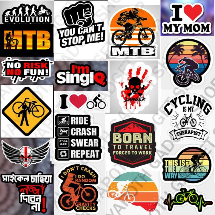 20pcs for Vinyl Decals Stickers Bike Frame Cycle Cycling Bicycle Mtb ...