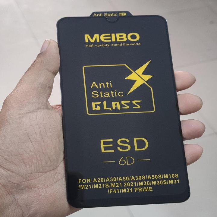 Samsung Galaxy A30s Meibo Anti Static ESD 6D Tempered Glass Screen ...