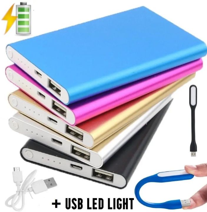 2000mAh Power Bank 2 Portable Charger Slim 2000 mAh Powerbank External ...