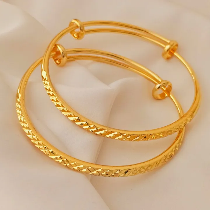 For indian Gold Plated Bangles Churi Ruli Bala For Girl & Women 2 Pcs ...
