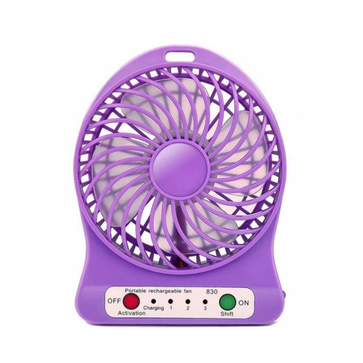 Mini Usb Air Fan With Led Light - Blue - Phone Cooler | Daraz.com.bd