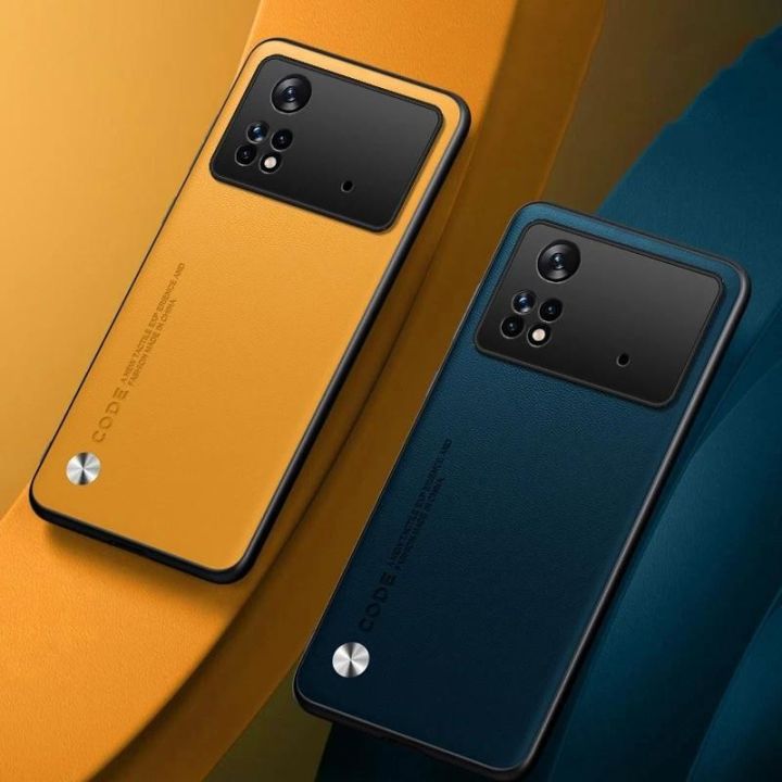 New Phone case Xiaomi Poco X4 Pro 5G Carbon Fibre Leather Silicone Full ...