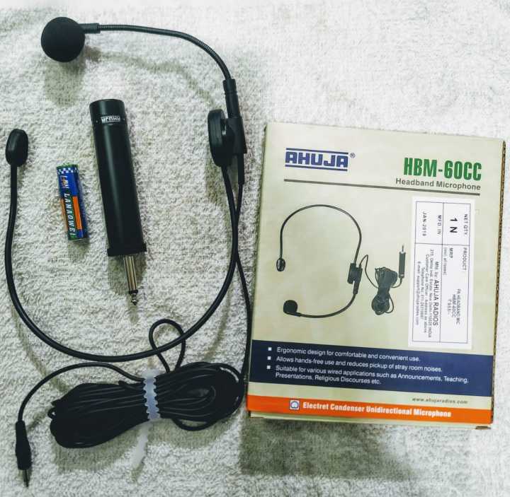 Ahuja band band set Microphone Model No "AHUJA HBM 60CC" | Daraz.com.bd