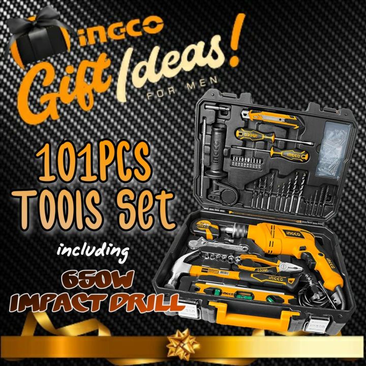 [ GIFT IDEAS ] 101 PCS HOUSEHOLD TOOLS SET - INGCO HKTHP11021 | Daraz ...