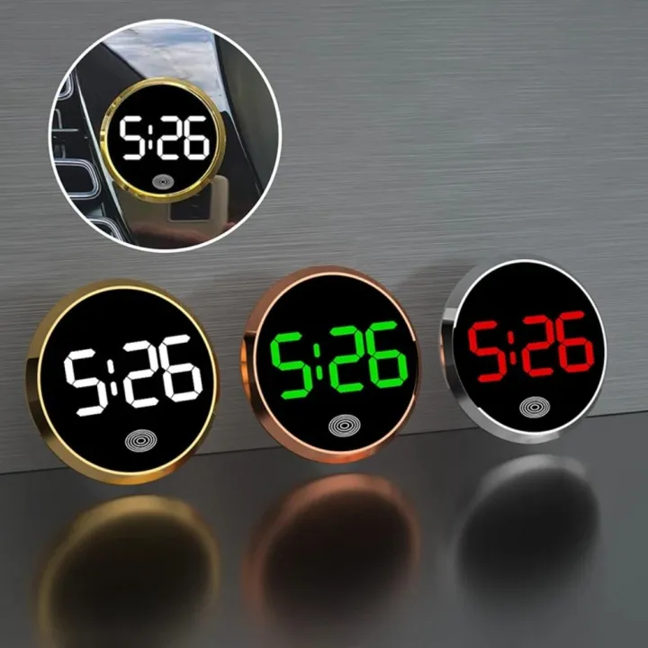 Multi-purpose Touch-Activated Car Dashboard Clock LED Time Display Mini ...