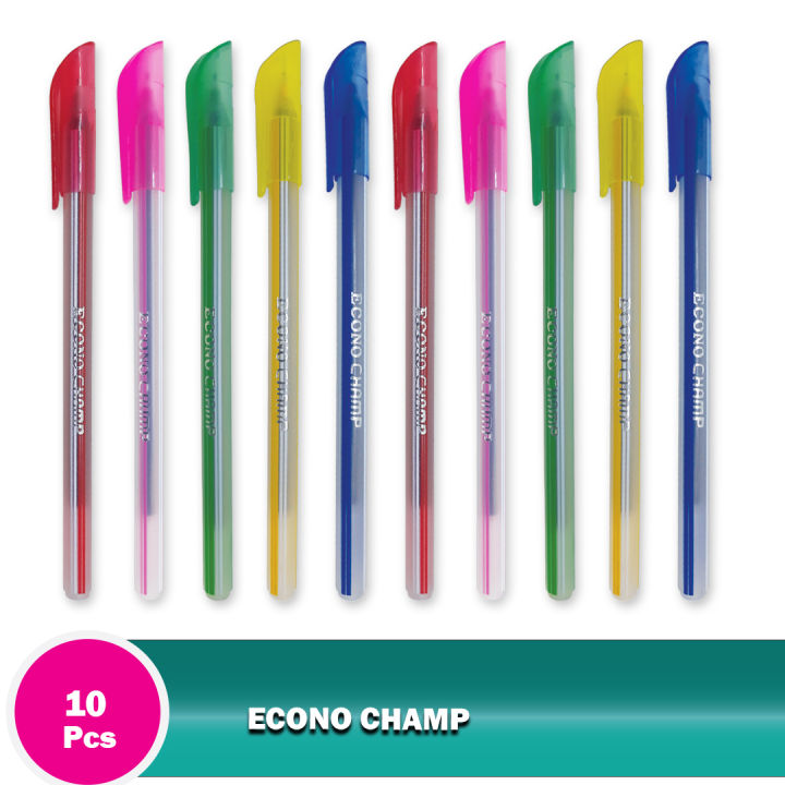 Econo Champ Ball Pen (Pack of 30 Pens, Multi-color Body) | Daraz.com.bd